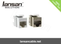 China Gold Plating Network Cable Assembly Cat6a UTP Rj45 Keystone Jack Universal Design for sale