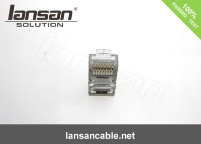China Unshield RJ45 Cat6 Modular Plugs ABS / PC Material Fluke Test Passed for sale