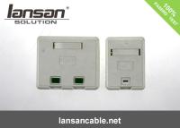 China UK Type UL ABS Network Cable Assembly Cat5e One Port Faceplate for sale
