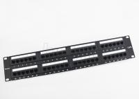 China Quick Installation Network Ethernet Patch Panel Cat6a 24 Port ROHS / UL for sale