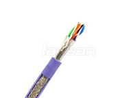 China 305m/1000ft 4 Pair Twisted Cable , 0.50 Solid Bare Copper Cat5e SFTP Cable for sale