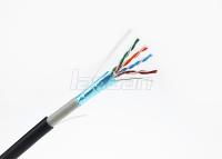 China Double Jacket Al Foil 24AWG HDPE Cat5e Lan Cable for sale
