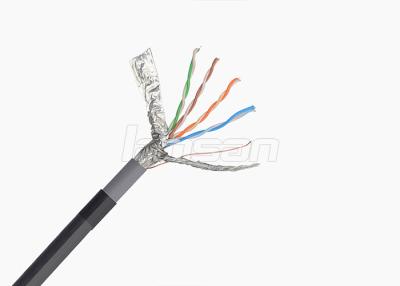Cina l'isolamento del PE del cavo di 0.5mm il CCA Cat5e SFTP per la lunghezza della telecomunicazione ha personalizzato in vendita