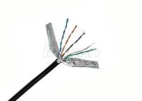 China 4 Pairs Stranded Data FTP Cat6 Outdoor Cable , 0.57mm Solid Copper Ethernet Cable for sale