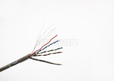China Durable Bare Copper Cat5e Patch Cord / Cat5e SFTP Cable With HDPE Insulation for sale