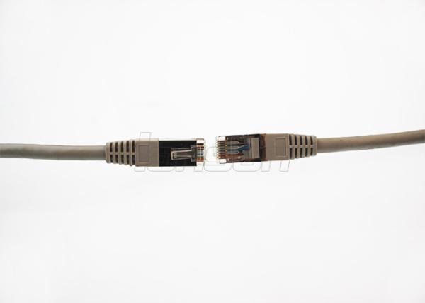 26AWG PVC Jacket Bare Copper Cat6a Patch Cables