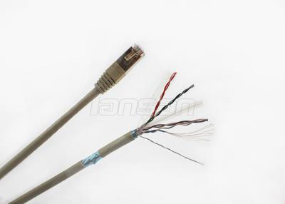 China PVC Jacket Rj45 Cat6A Patch Cord  Round Shape FTP Network Cable For Communication for sale
