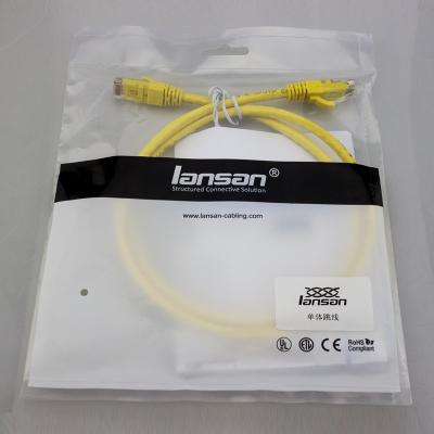 China Multi Color Cat6 UTP 24AWG BC Patch Cord LAN Cable With ROHS Jacket for sale