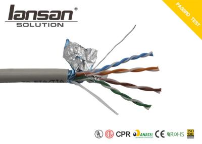 Cina Poiché Cat5e di rame Lan Cable 24AWG 305m/scatola 4 paia del ftp dell'HDPE del PVC in vendita