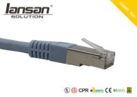 China Four Twisted Pairs Cat6 Shielded Patch Cords 24AWG Bare Copper Humanized Design for sale