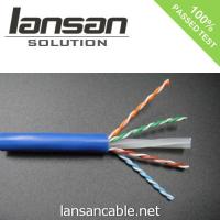 China Bare Copper 1000FT FTP 24AWG FFTP CAT6A Ethernet Cable for sale
