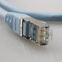 China BC PVC Jacket Al-Mylar Cat6A Patch Cable For Communication for sale