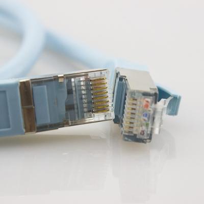 China 2m 3m 5m Cat6A Patch Cord Bare Copper Round PVC STP Ethernet Cable for sale