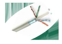 China Shielding Cat6 FTP Outdoor Cable 0.57mm Solid Copper Ethernet Cable for sale