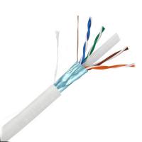 China PVC FTP Cat6 Lan Cable Pass Al Foil Solid Copper HDPE Polyethylene for sale