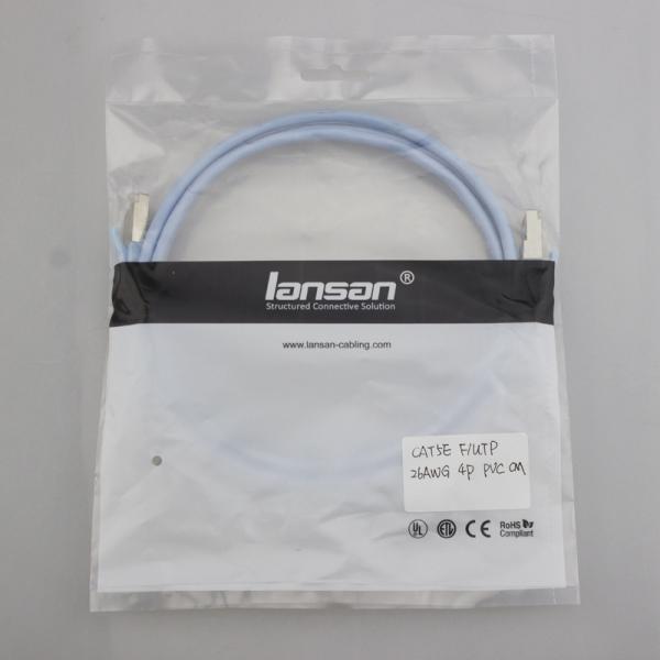 AI Mylar Cat5e 접속 코드 알루미늄 포일 24AWG 솔리드 베어 구리 ETL LSZH