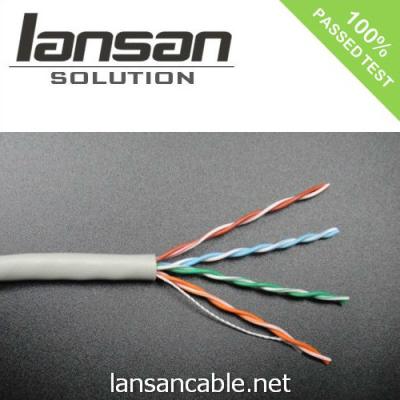 Cina Test Passed 100Mhz Solid Bare Copper UTP Cat5e Lan Cable Unshield Solution 24AWG 0.50mm for High Speed Communication in vendita