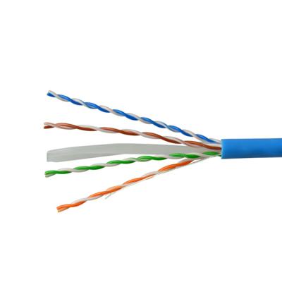 China Comprimento do CCA Cat6 Lan Cable Aluminum Mylar 305m do HDPE 4 pares de ANATEL à venda