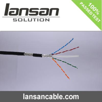 China Twisted pair exterior ANATEL do polietileno do cabo do HDPE Cat6 SFTP à venda
