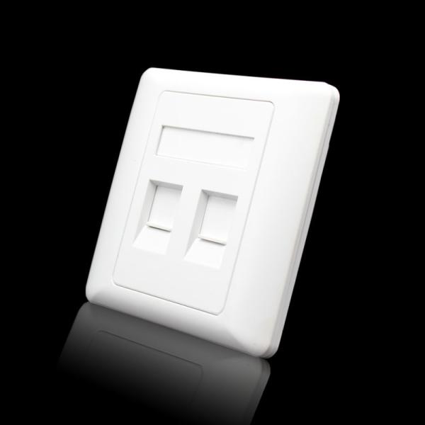 2 ABS van het havens het Vlakke Draagvlak RJ45 Type van de Kabelassemblage 86×86 van Ethernet