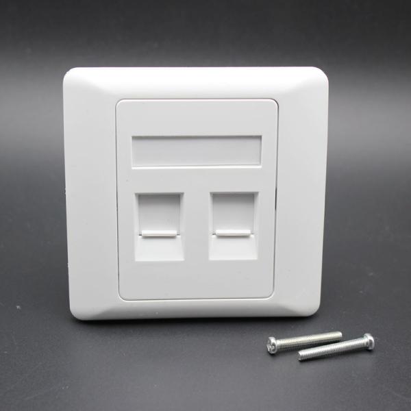 2 ABS van het havens het Vlakke Draagvlak RJ45 Type van de Kabelassemblage 86×86 van Ethernet