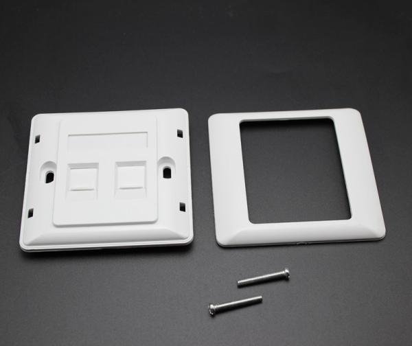 2 ABS van het havens het Vlakke Draagvlak RJ45 Type van de Kabelassemblage 86×86 van Ethernet
