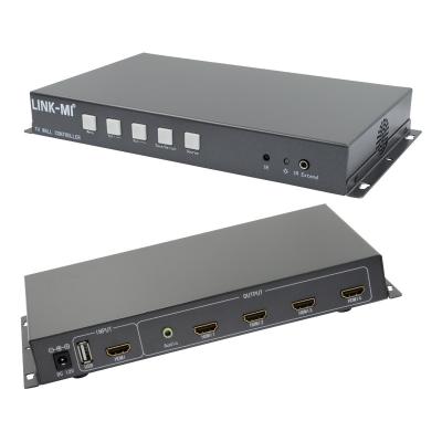 China Controlador de parede de vídeo 2X2 Suporte HDMI Entrada de sinal USB 1080P Para publicidade à venda