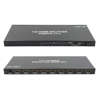 中国 1/8 4K HDMI スプリッタ 1 イン 8 アウト 60Hz 3D 18G ビデオオーディオ スプリッタ 8 ディスプレイ 販売のため