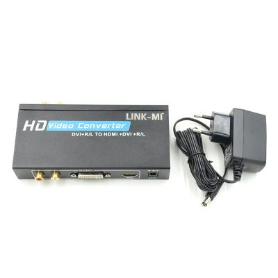 Cina 1080P DVI a convertitore HDMI con supporto audio DVI Analog RCA Audio Input in vendita