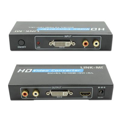 Cina 1080P DVI a convertitore HDMI con supporto audio DVI Analog RCA Audio Input in vendita