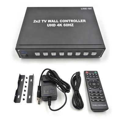 China 2 x HDMI en 4K Video Controller de pared con soporte USB 2x2 1x4 1x3 1x2 4K60Hz caja de empalme para publicidad en venta