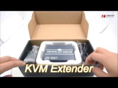 120m 4K KVM Extender HDMI Over Cat 6 / Cat6e Cable For Keyboard Mouse