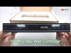 Gebruikersvriendelijke 1X4 HDMI Video Wall Controller met USB-C Input Audio en RS232 ondersteuning
