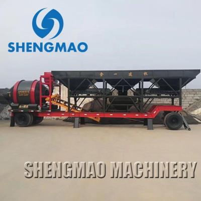 Cina Macchina elettrica concreta mobile della centrale di betonaggio SMMB45 del rimorchio in vendita