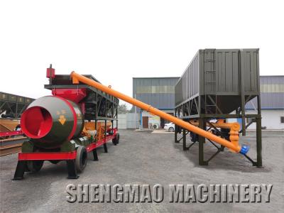 Cina centrale di betonaggio concreta mobile 20cbm con il silo di cemento orizzontale in vendita