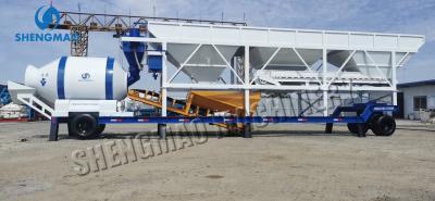 China Drum Overhead Type Batching Plant Machine Mobile Concrete Plant for sale