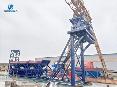 Cina Impianto di miscelazione d'ammucchiamento concreto libero mini 25m3/H elettrico del fondamento in vendita