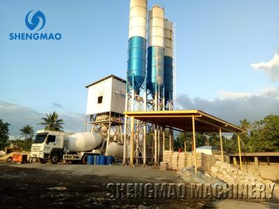Cina Centrale di betonaggio concreta fissa mescolantesi bagnata 50cbm elettrico/H in vendita
