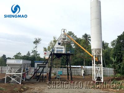 Cina Centrale di betonaggio concreta fissa mescolantesi bagnata 50cbm elettrico/H in vendita