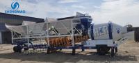 China Mobile Dry Concrete Batching Plant 20-100 m3/h Small Aggregate Batching Machine for sale