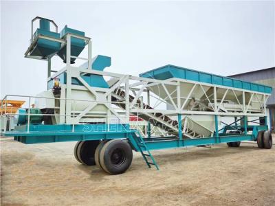 Cina 60m3/H macchinario concreto elettrico mobile della centrale di betonaggio YHZM60 in vendita