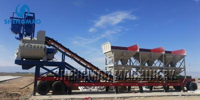 Cina 60m3/H macchinario concreto elettrico mobile della centrale di betonaggio YHZM60 in vendita