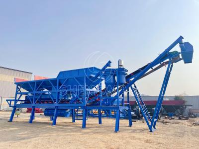 China Droog Mengeling Mobiele Concrete het Groeperen Installatie Elektrische 60cbm/H Capaciteit Te koop