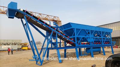 China Droog Mengeling Mobiele Concrete het Groeperen Installatie Elektrische 60cbm/H Capaciteit Te koop