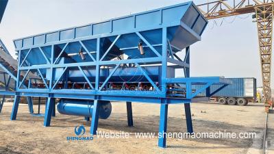 China Droog Mengeling Mobiele Concrete het Groeperen Installatie Elektrische 60cbm/H Capaciteit Te koop