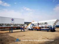 China Mobile Concrete Batching Plant YHZM60 60m3/h Drum Mixer Computer Control System for sale
