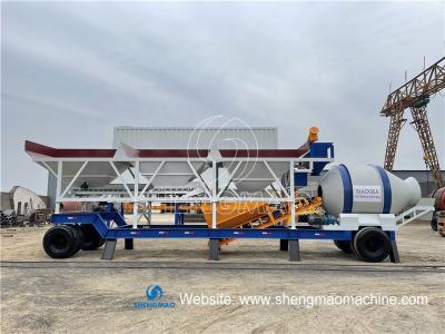 Cina Sistema di controllo d'ammucchiamento concreto mescolantesi mobile della macchina YHZM60 in vendita