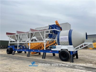 Cina Sistema di controllo d'ammucchiamento concreto mescolantesi mobile della macchina YHZM60 in vendita