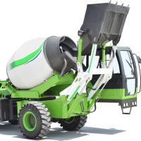 China SLM4 Self Loading Concrete Mixer 4.0 Cubic Meter Capacity with 85kw Engine and 35km/h Speed for sale