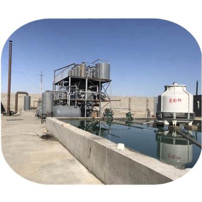 Cina Impianto di distillazione di olio di pirolisi per la trasformazione di pneumatici vecchi e di plastica in carburante diesel in vendita